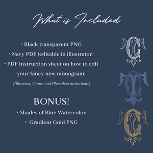 CT Wedding Monogram, TC Classic Monogram, Watercolor Monogram ...