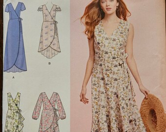 Simplicity Sewing Pattern 8637 Misses' Wrap Dress - Etsy
