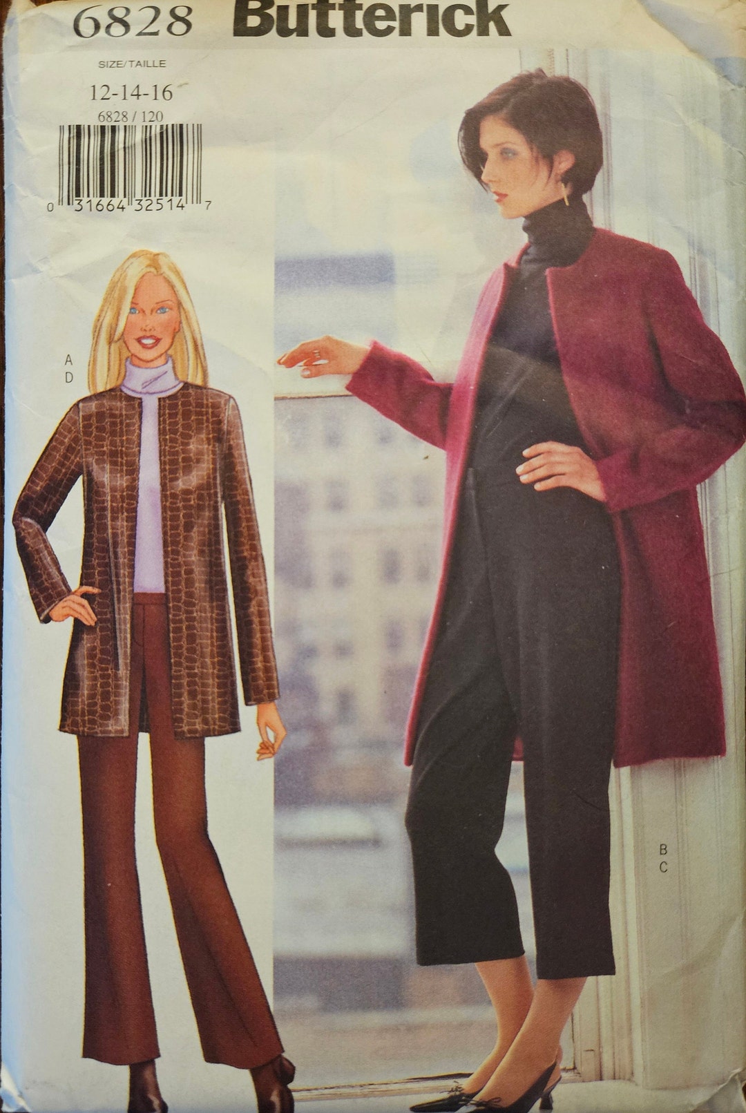 Butterick 6828 Misses/miss Petite Suit Separates | Jacket & Pants ...