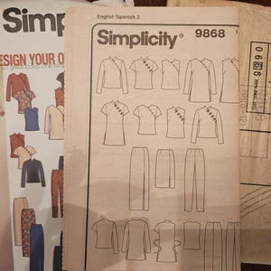 Simplicity 9868 Misses Asian Inspired Cheongsam Tops, Sleeve & Length ...