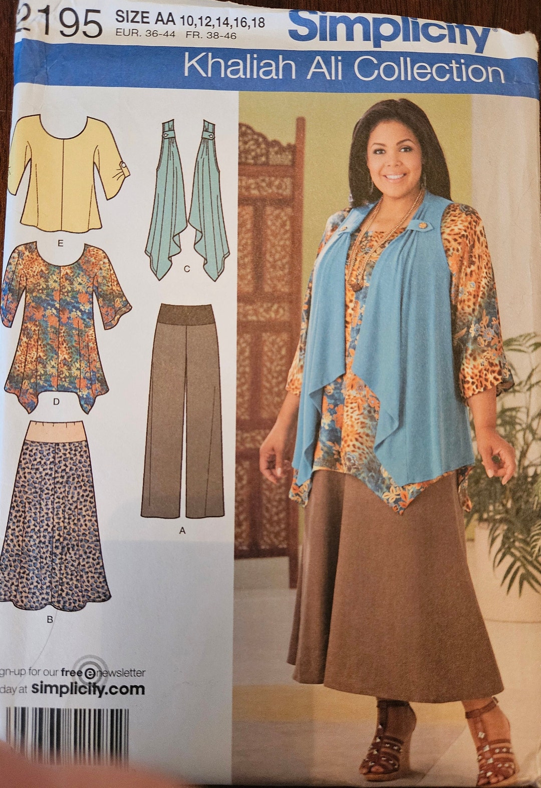 Simplicity 2195 Misses Separates | Pull-on Skirt or Pants, Pullover ...