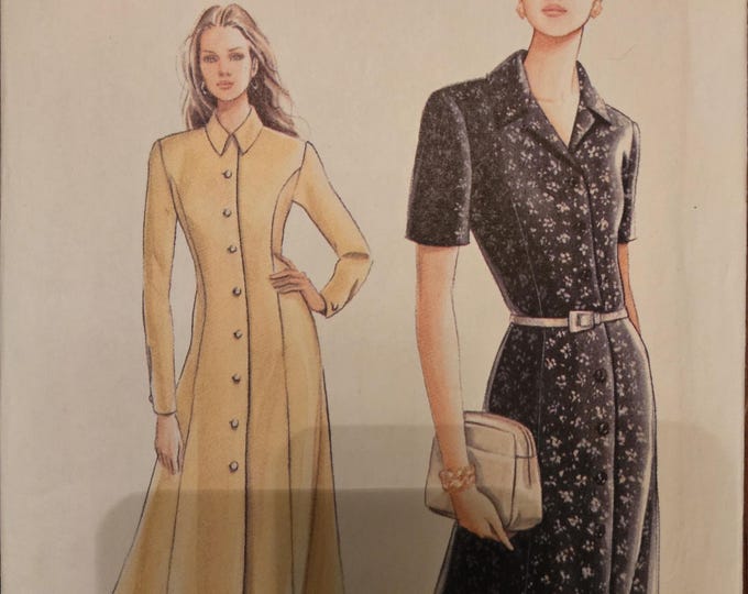 Vogue 9239 Misses Woven Shirt Dress | Length, Sleeve, & Collar Options ...