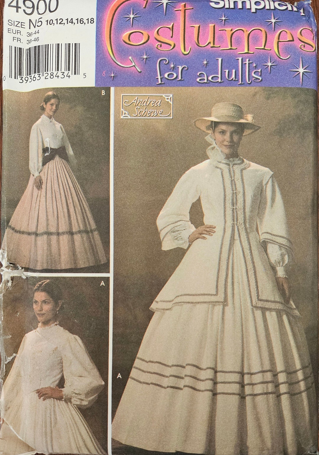 Simplicity 4900 Misses Victorian Day Gown & Coat Costume | Dress ...