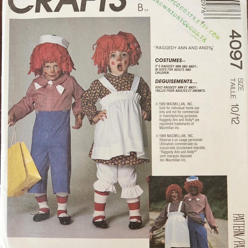 Raggedy Ann Pattern - Etsy