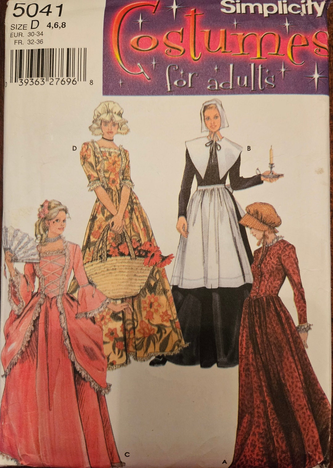 Simplicity 5041 Misses/miss Petite American Historical Dresses Quaker ...