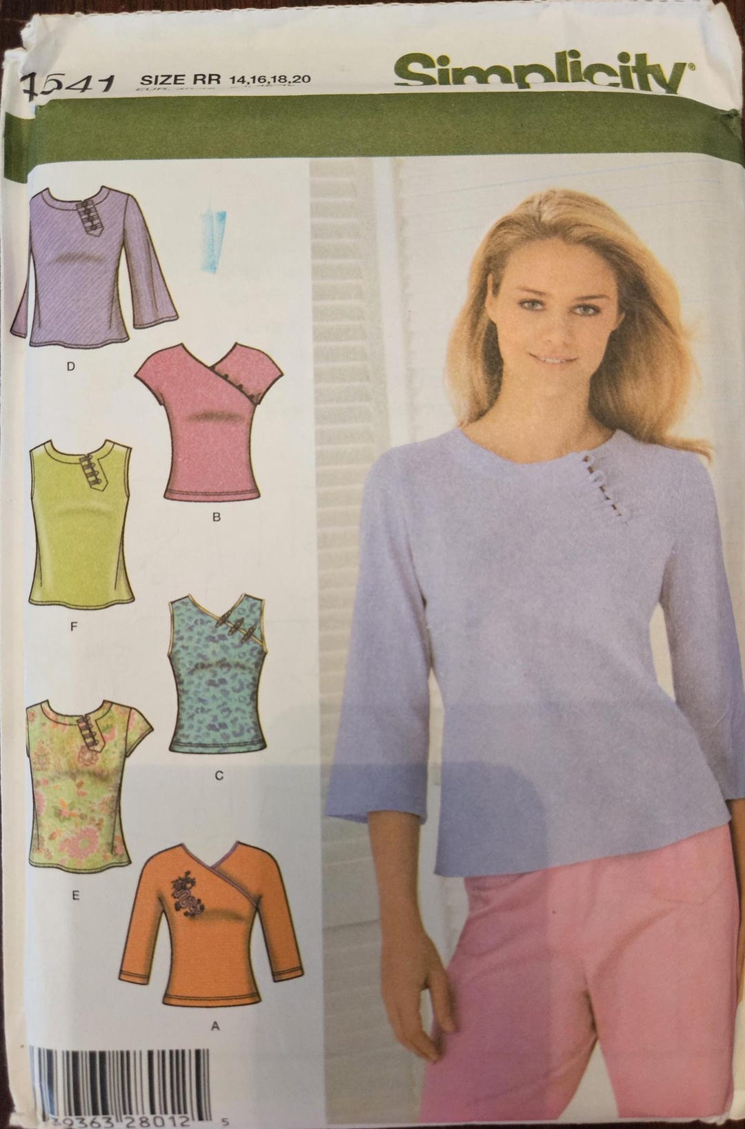 Simplicity 4541 Misses Top | Woven and Knit, Sleeve & Neckline Options ...