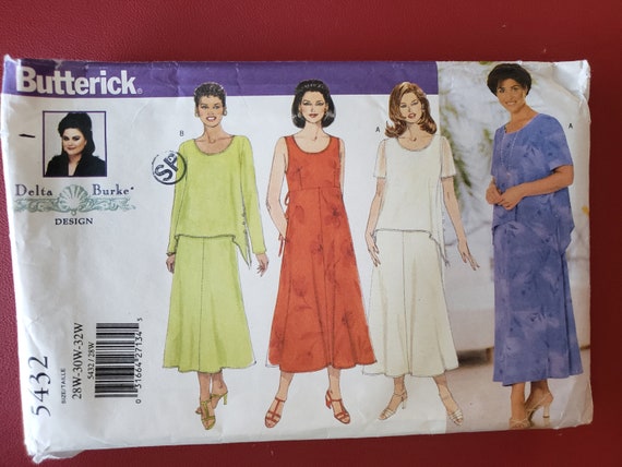 Butterick 5432 Womens/wmns Petite Top & Dress Pullover - Etsy