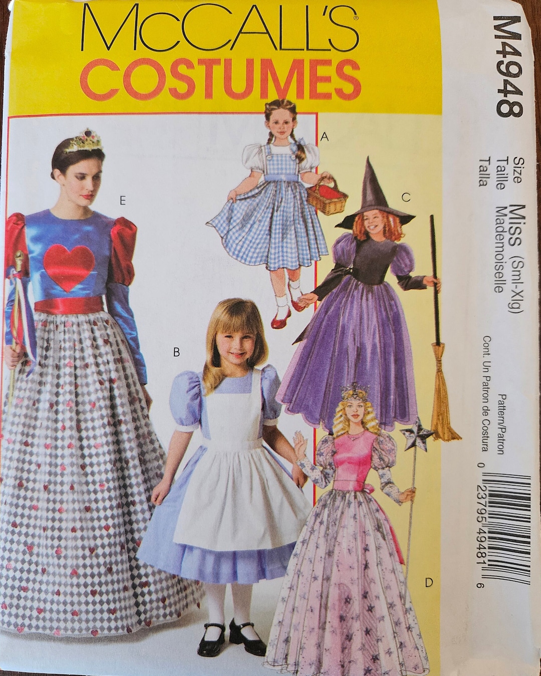 Mccalls M4948 Misses Fariytale Costumes | Alice in Wonderland, Wizard ...