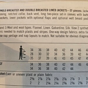 Simplicity 8783 Mens Jacket/blazer Single-breasted or Double-breasted ...