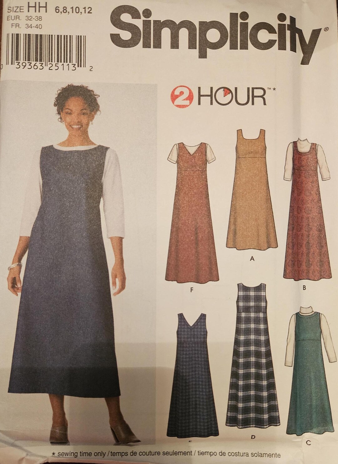 Simplicity 9830 Misses Pullover Jumper Length & Neckline Options ...