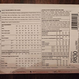 Simplicity 9830 Misses Pullover Jumper Length & Neckline Options ...