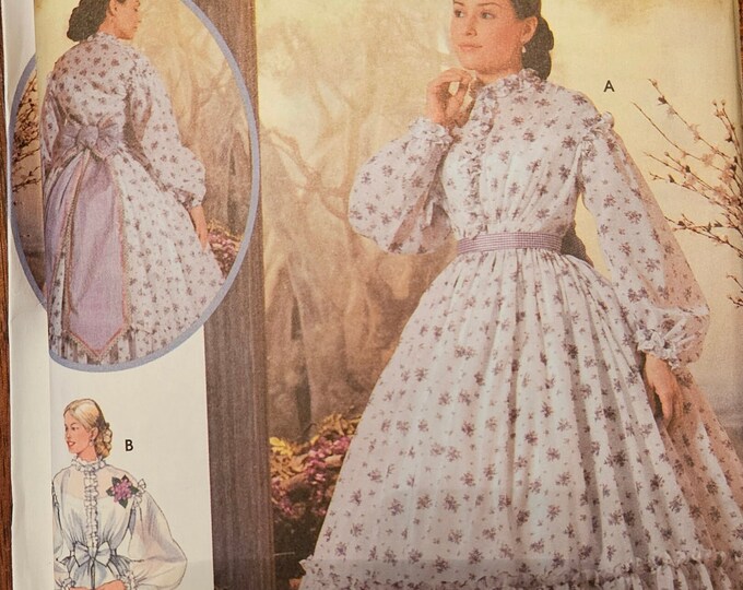Simplicity 5442 Misses Victorian Era Costume Dress With Under Bodice ...