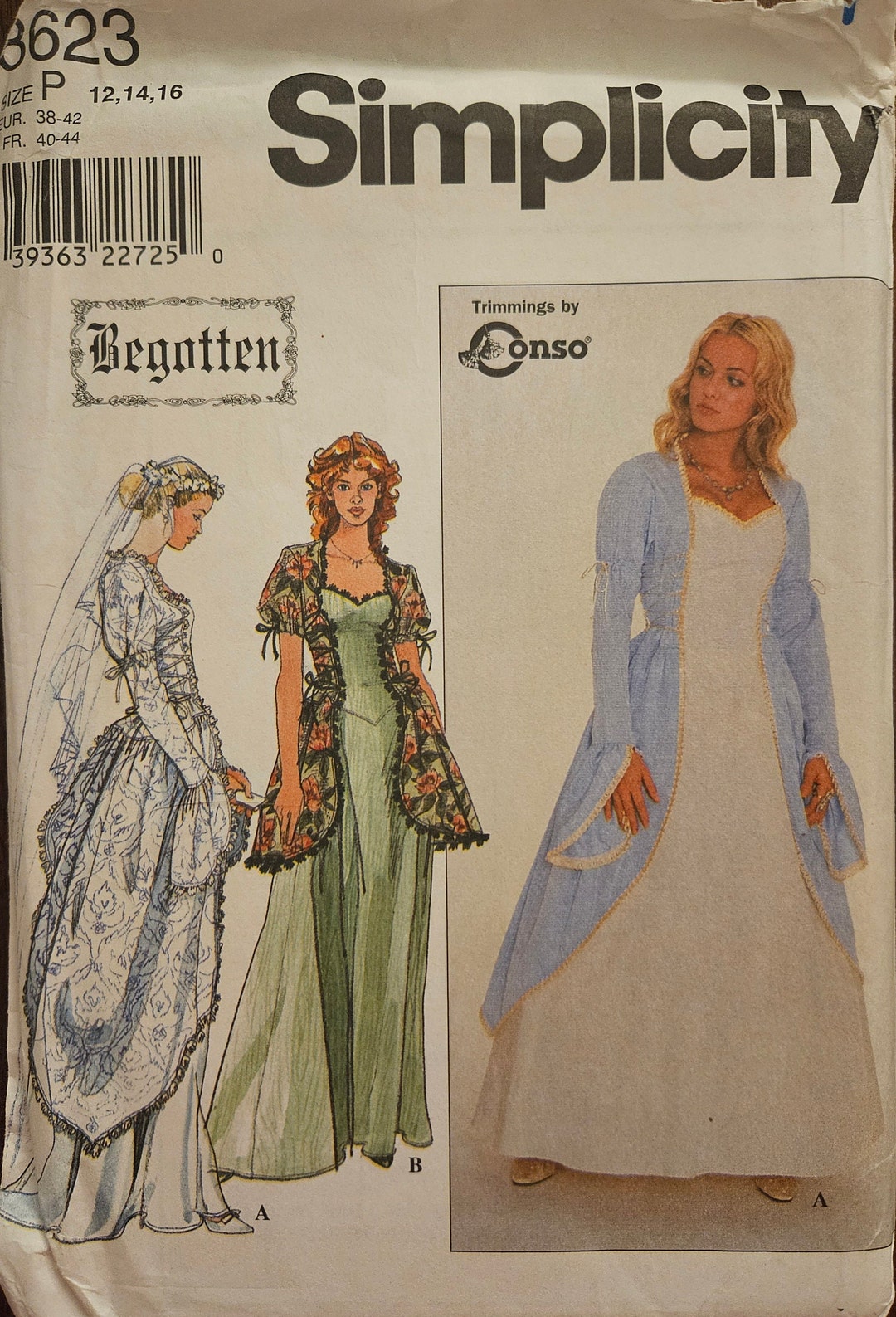 Simplicity 8623 Misses Special Occasion Dress | Robe a La Francaise ...