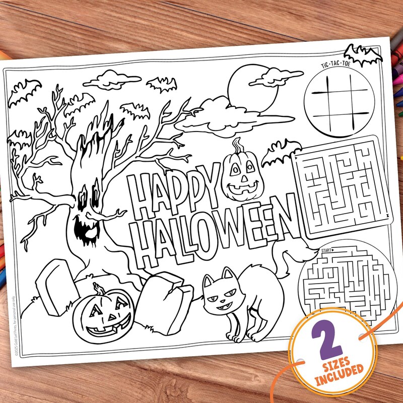 Halloween Placemat - Etsy