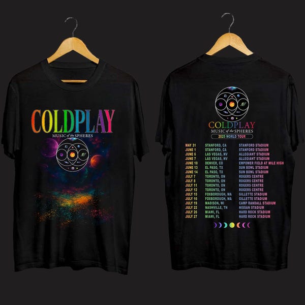 Coldplay Shirts - Etsy