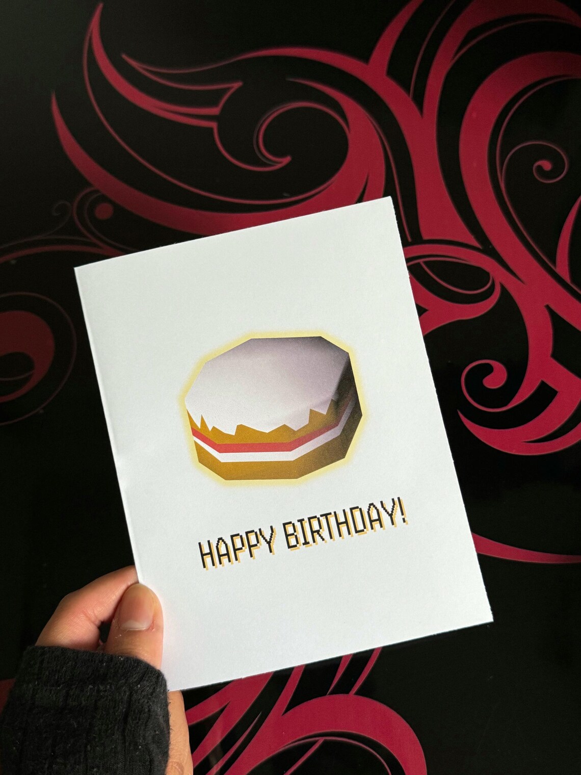 Runescape Cake Birthday Card DIGITAL DOWNLOAD File Printable Card Old ...