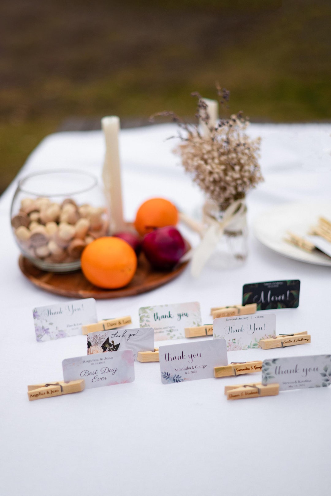 Personalized Wooden Wedding Clothespin, Wedding Guest Favors in Bulk ...