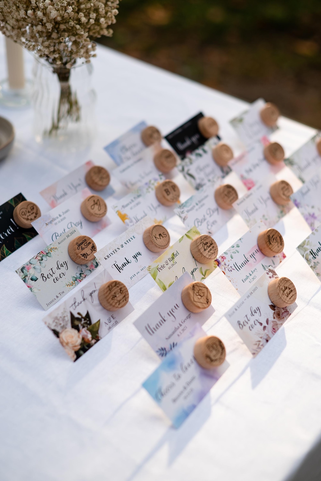 Сustom Wine Stoppers Set, Personalized Wedding Guests Favors, Engraved ...