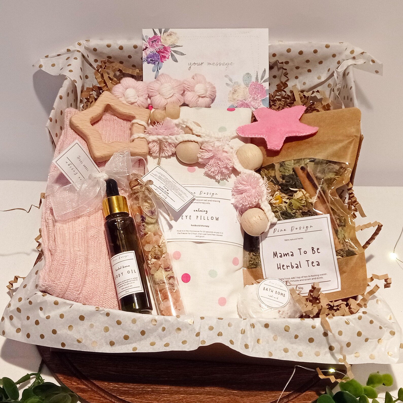 Postpartum Celebration Gift, Baby Shower Gift Box for Girl, New Mom ...