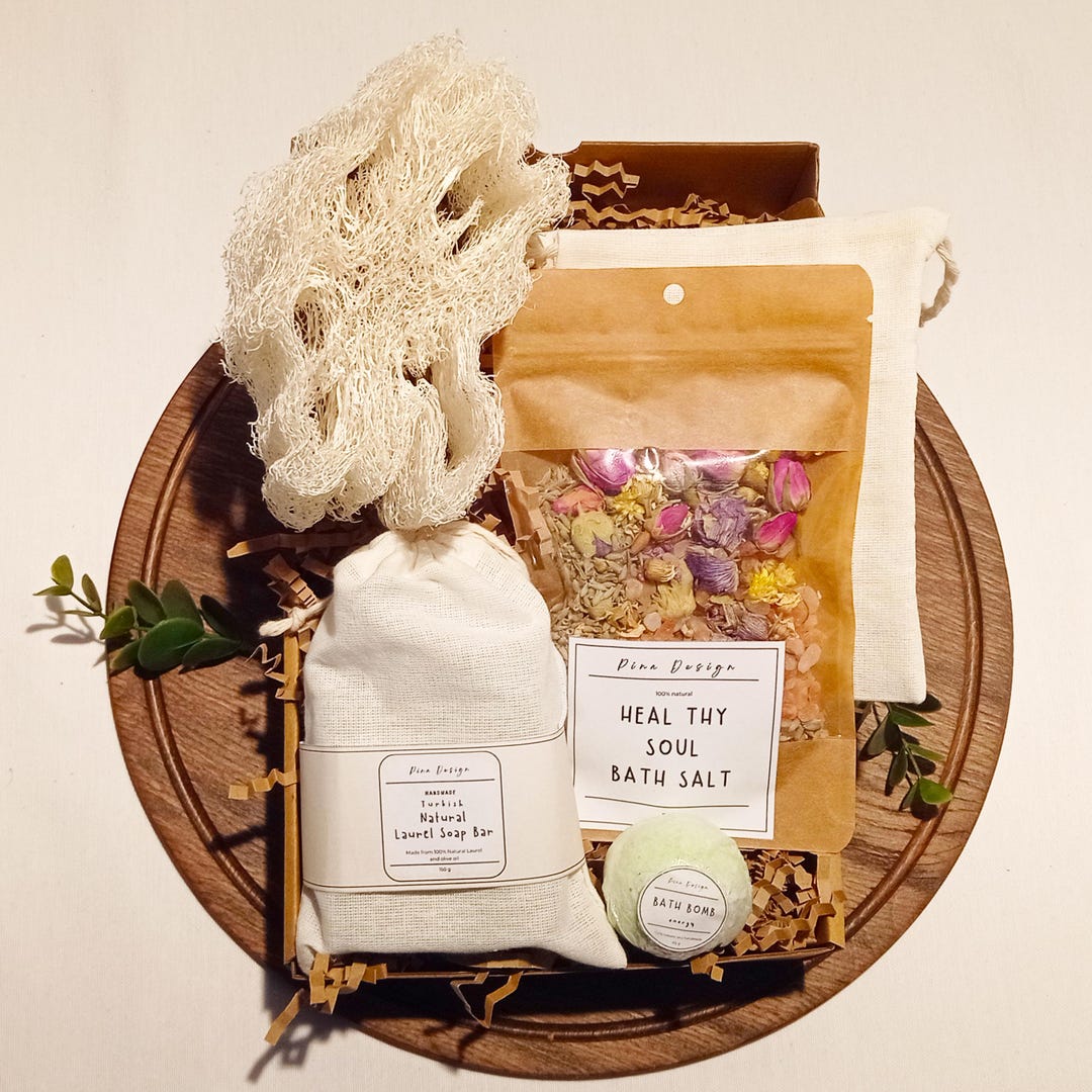 Natural Care Set, Self Care Small Gift Box for Her, Vegan Skin Care ...