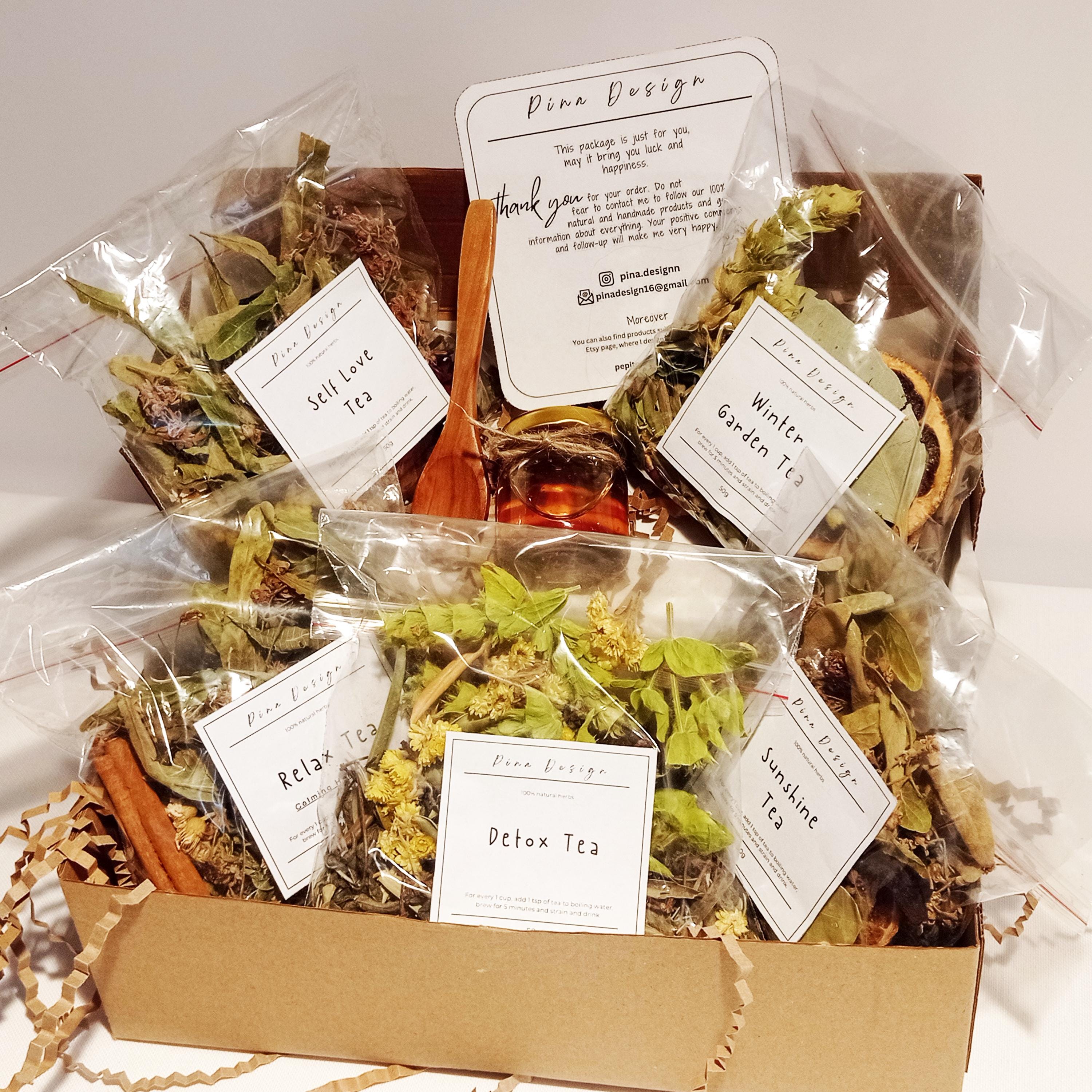 Healing Herbal Tea Gift Box From Nature, Wellness Tea, Detox Tea, Relax ...