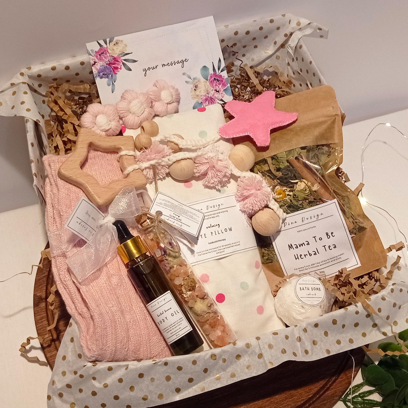 Postpartum Celebration Gift, Baby Shower Gift Box for Girl, New Mom ...