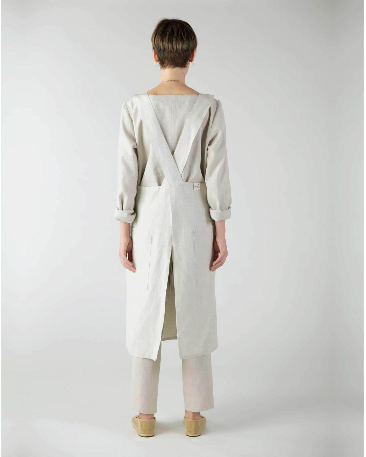 Split Leg Pottery Apron Sewing Pattern PDF | Cross Back Apron Pattern ...