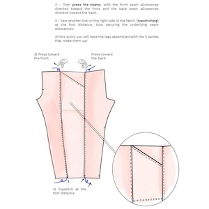 Dafne Pants Sewing Pattern PDF | Elastic Waist Pants Pattern Pdf | Easy Straight Leg Trousers ...
