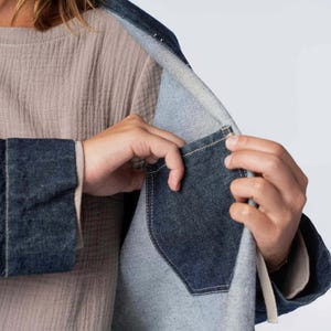 Chore Jacket Sewing Pattern Pdf (XS–XL) | Unisex Workwear Kimono Style ...