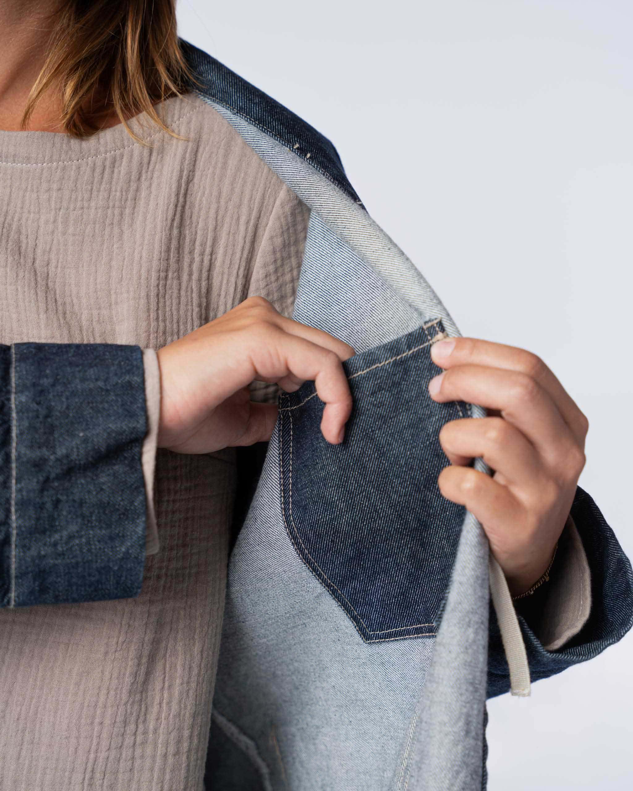 Chore Jacket Sewing Pattern Pdf (XS–XL) | Unisex Workwear Kimono Style ...