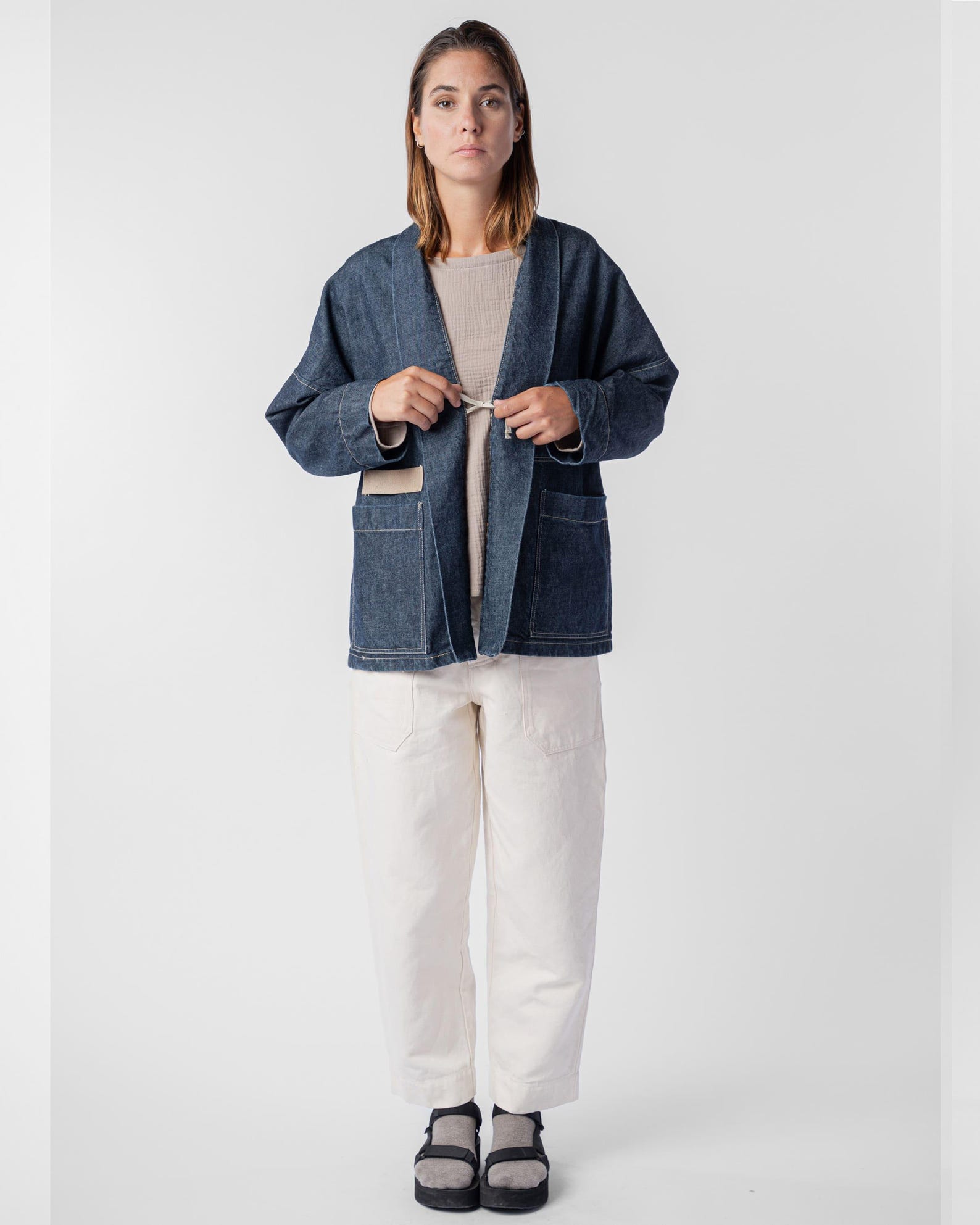 Chore Jacket Sewing Pattern Pdf (XS–XL) | Unisex Workwear Kimono Style ...