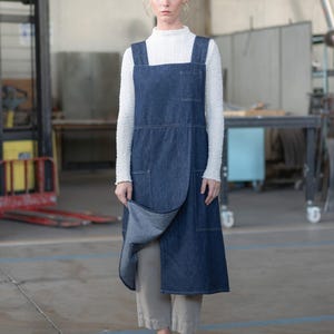 Split Leg Pottery Apron Sewing Pattern PDF | Cross Back Apron Pattern ...
