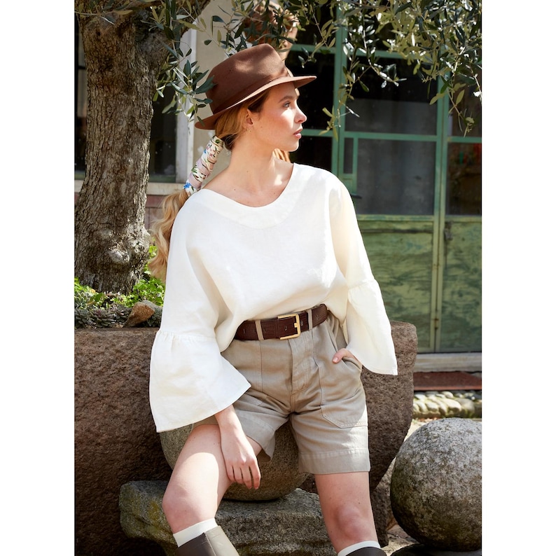 Bloom Blouse Sewing Pattern | Easy Blouse Pattern PDF for Beginners ...