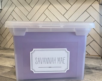 Kids Memory Organization School Box Photo Box Papers Box NEW - Etsy