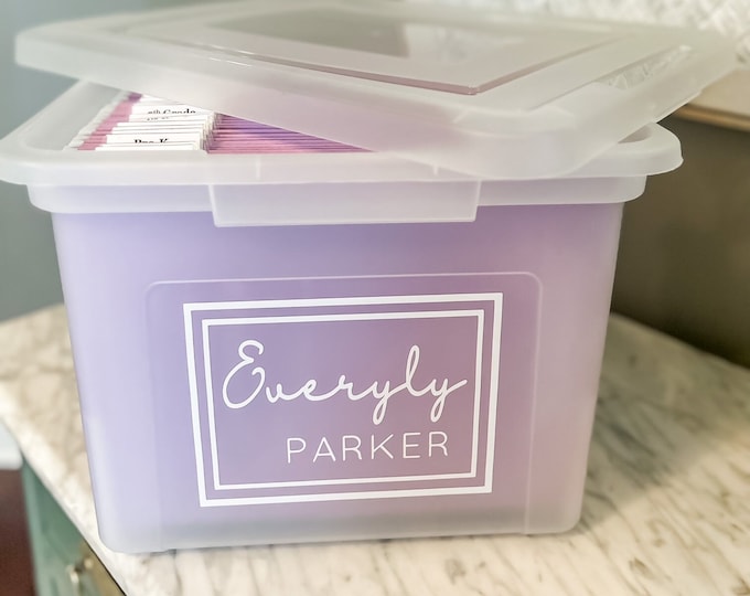 School Memories Box Labels, Personalized School Memory Bin Labels ...