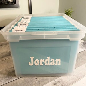 School Box Name Decal ONLY - Etsy