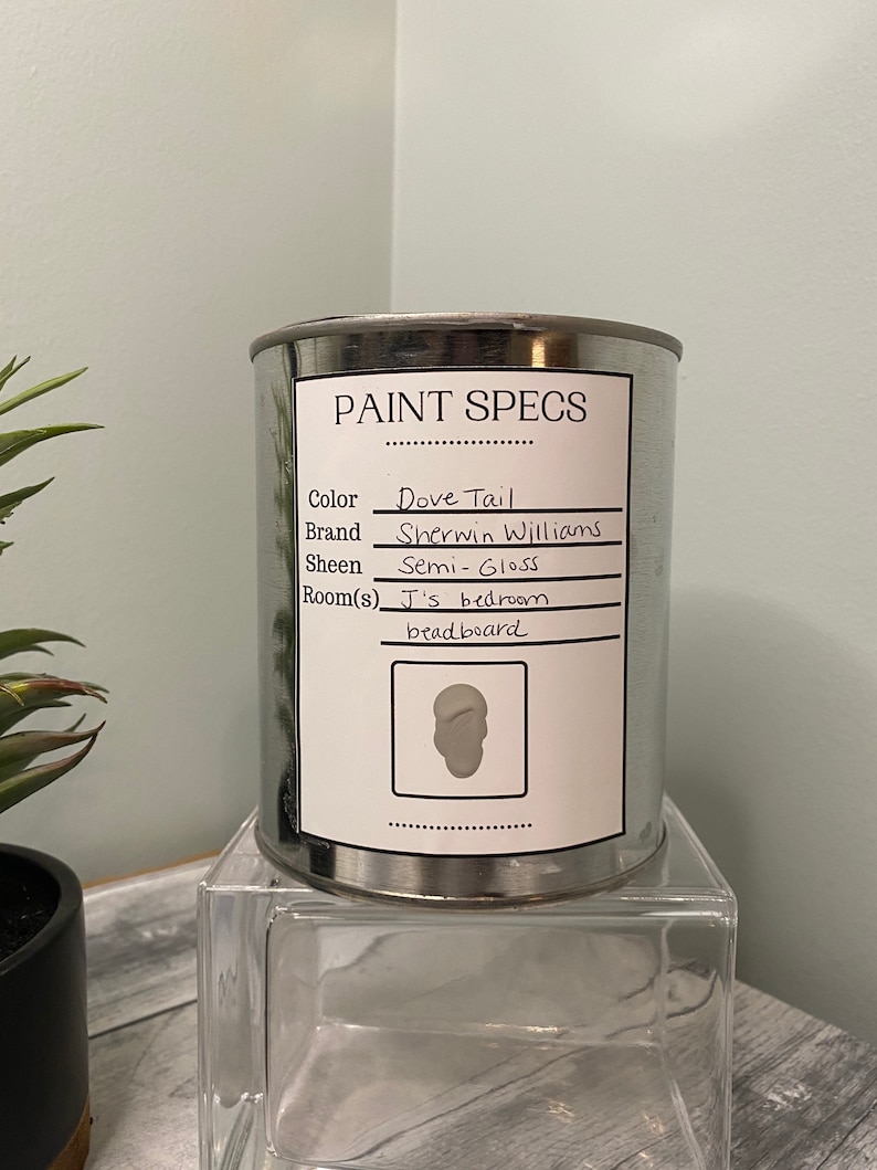 Paint Can Organization Labels - Etsy