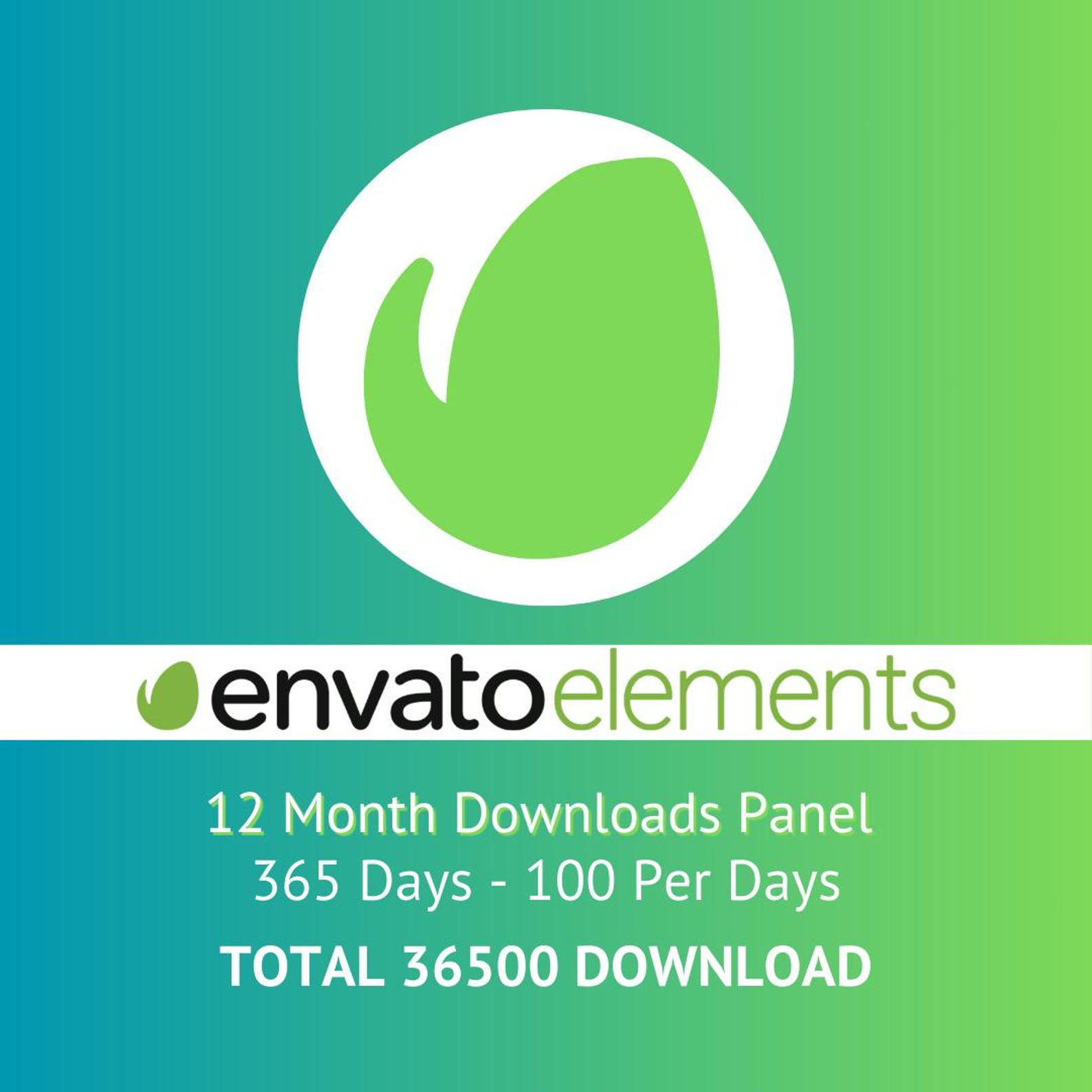 Envato Elements 365 Days Downloader Download Panel Service - Etsy