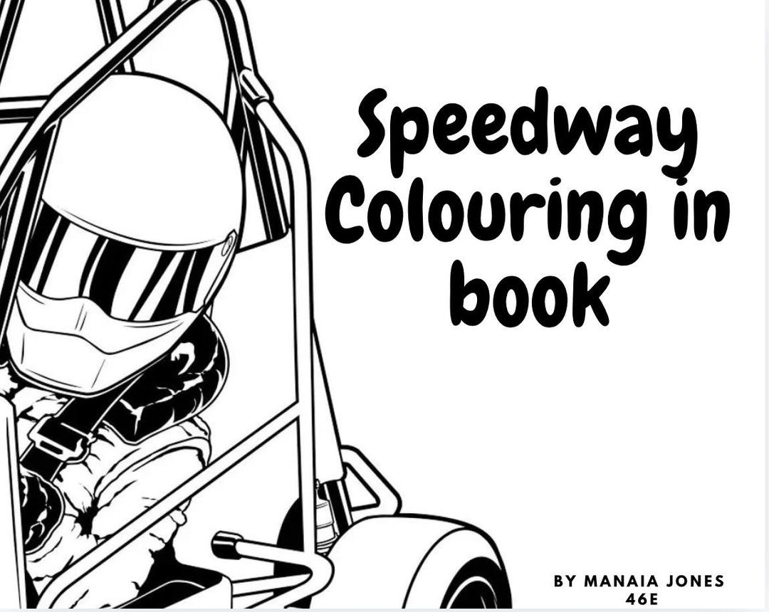 Speedway Colouring Book - Etsy