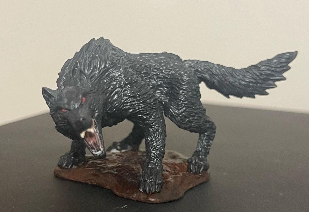 Dire Wolf Painted Miniature Dungeons and Dragons Role Playing Games ...