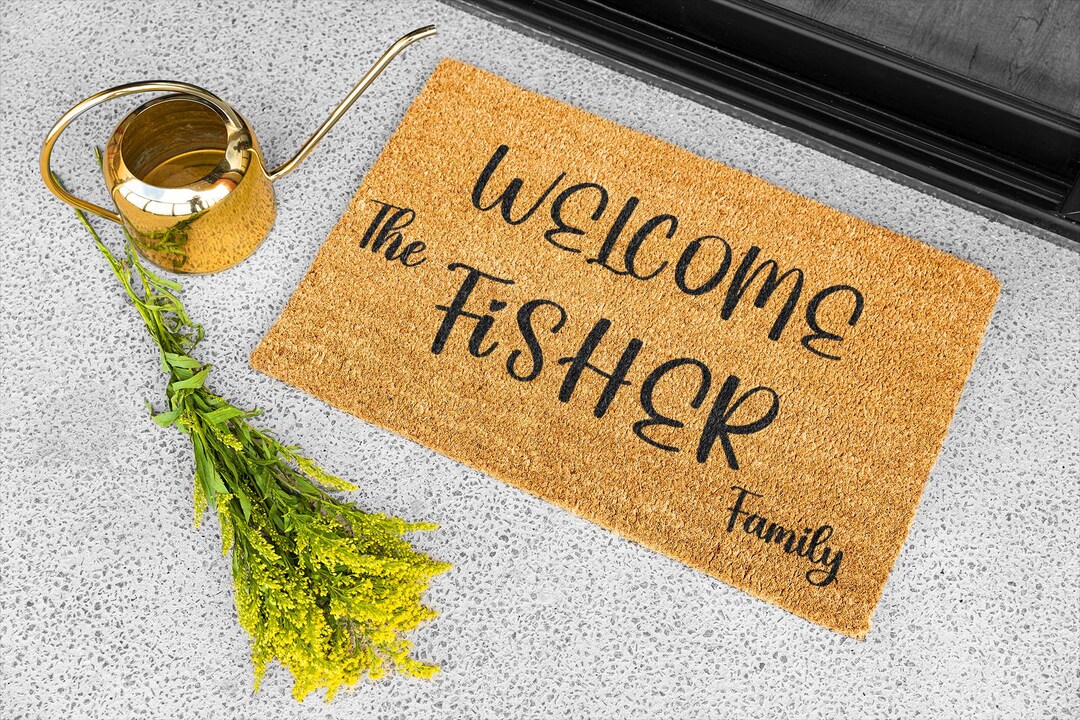 Customized Door Mats for a Warm Welcome Personalized Welcome Doormat ...
