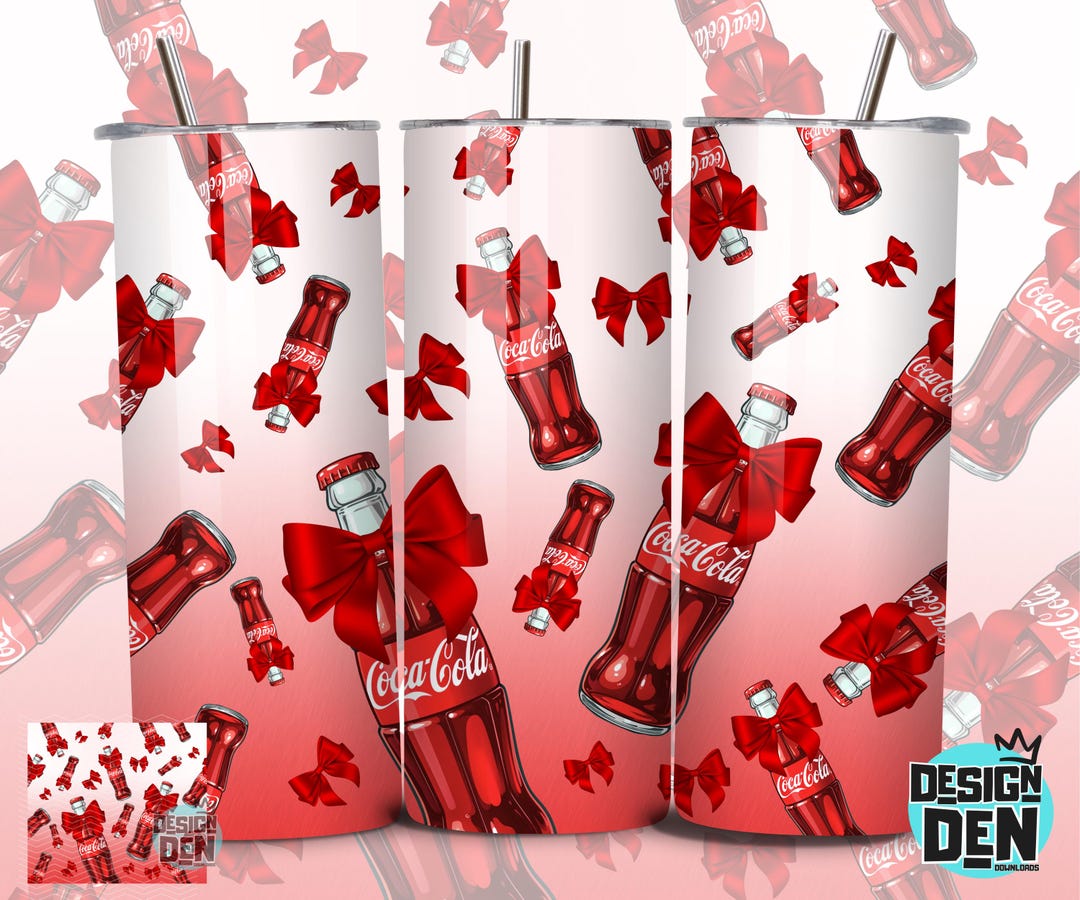 Bow-tied Coke Bottle 20oz Tumbler Wrap (digital Download) - Etsy