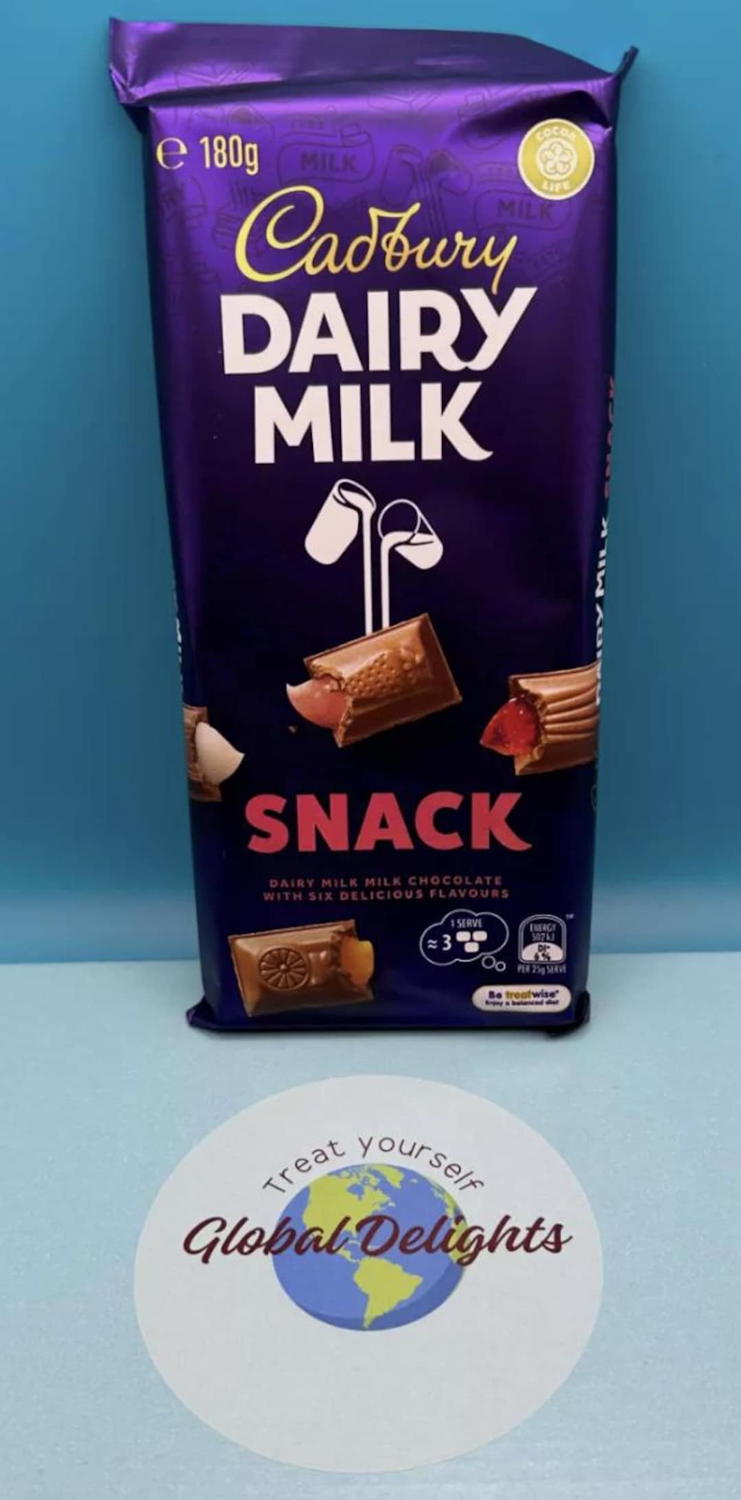 Cadbury Dairy Milk Snack 180g Australian Import - Etsy