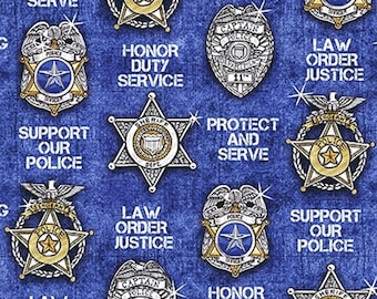 Police fabric | Etsy