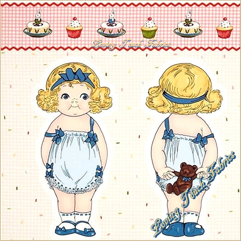 Riley Blake 2 Cut & Sew Dolls / Penny Rose paper Dolls | Etsy