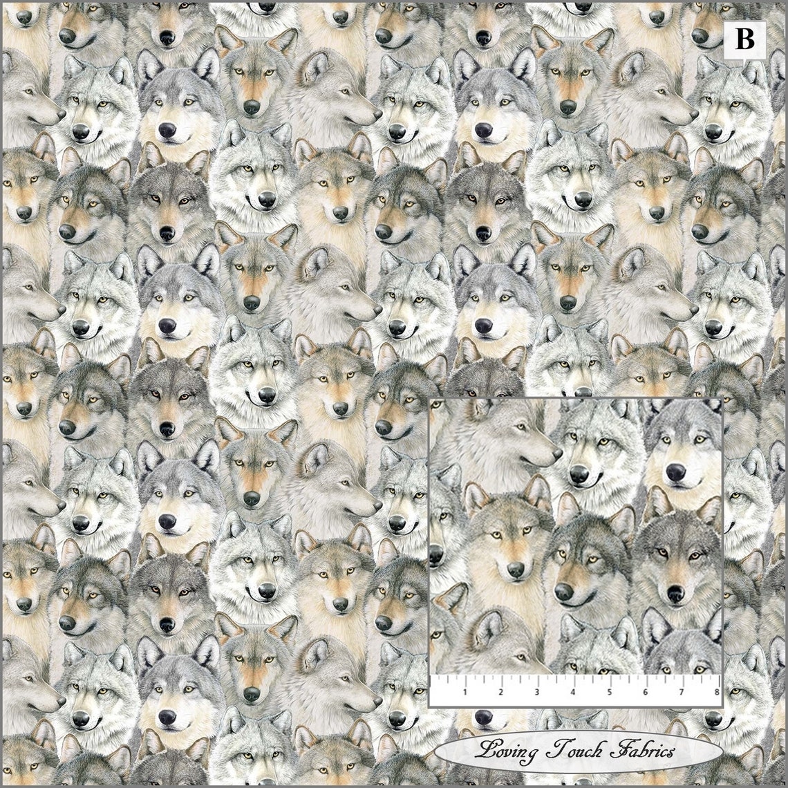 Northcott, Kathy Goff, "gray Wolf", Fabric Selection - Etsy