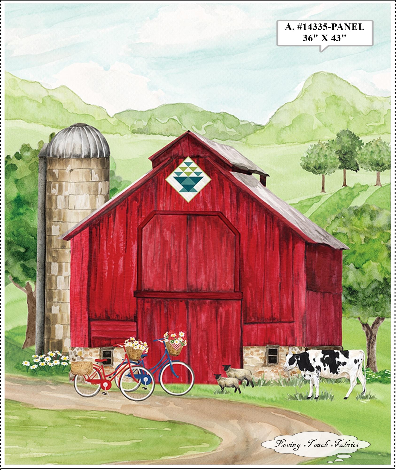 Spring Barn Quilts, Riley Blake, Tara Reed, Barns, Farm Animals ...