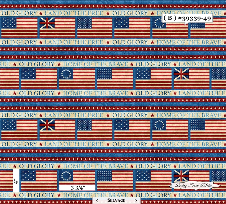 Northcott Stonehenge Old Glory 39338 39339 Patriotic Eagle Fabrics - Etsy