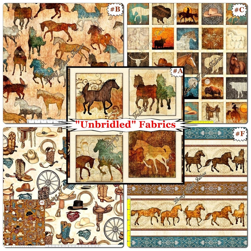 Horse Quilting Fabric - Etsy