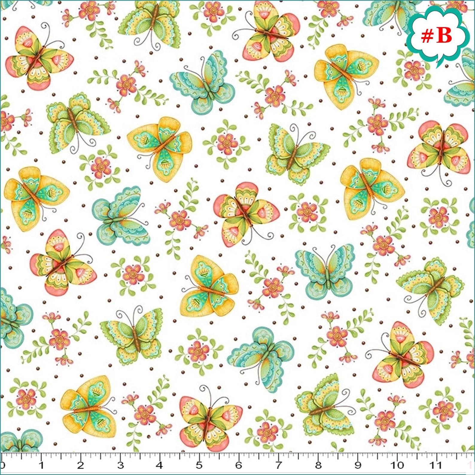 QT "all A Flutter" Fabric Collection Butterflies - Etsy